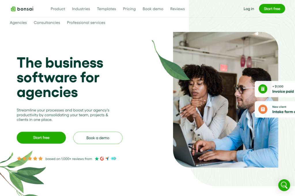 Bonsai CRM Software for Social Media Managers