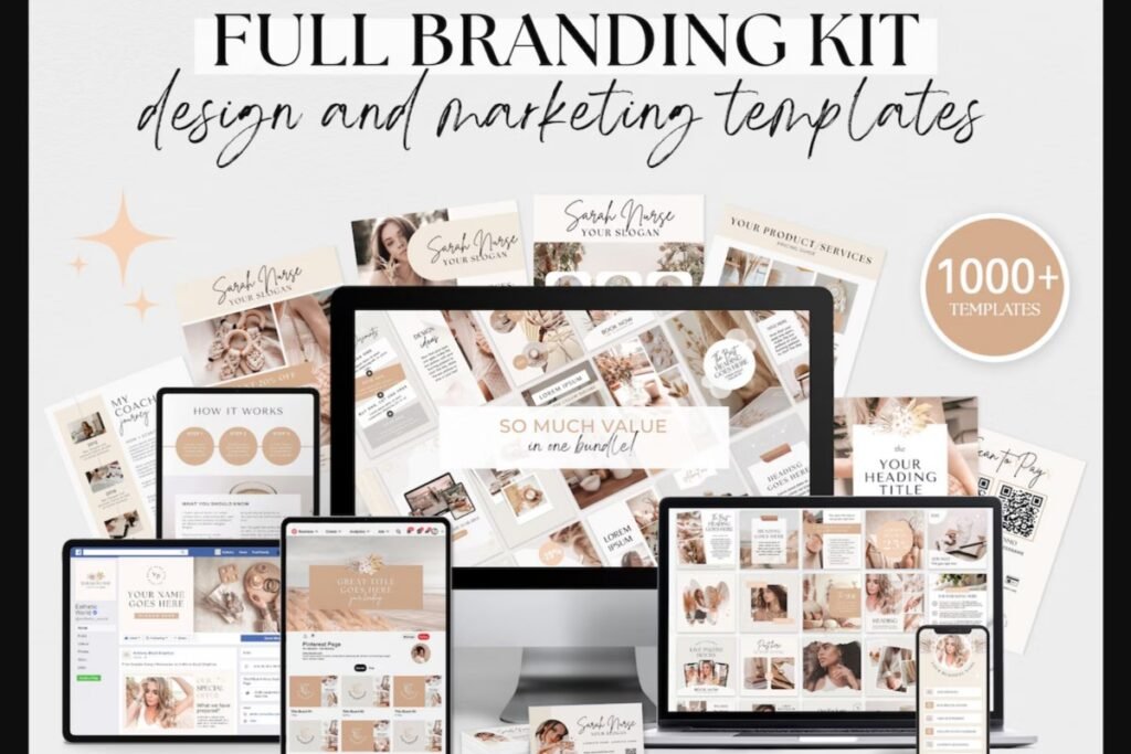 Beautiful Easy-Edit Branding Kit | Launch a podcasting biz you ♥