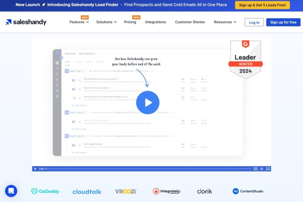 SalesHandy Customer Leads | Launch an online business you ♥